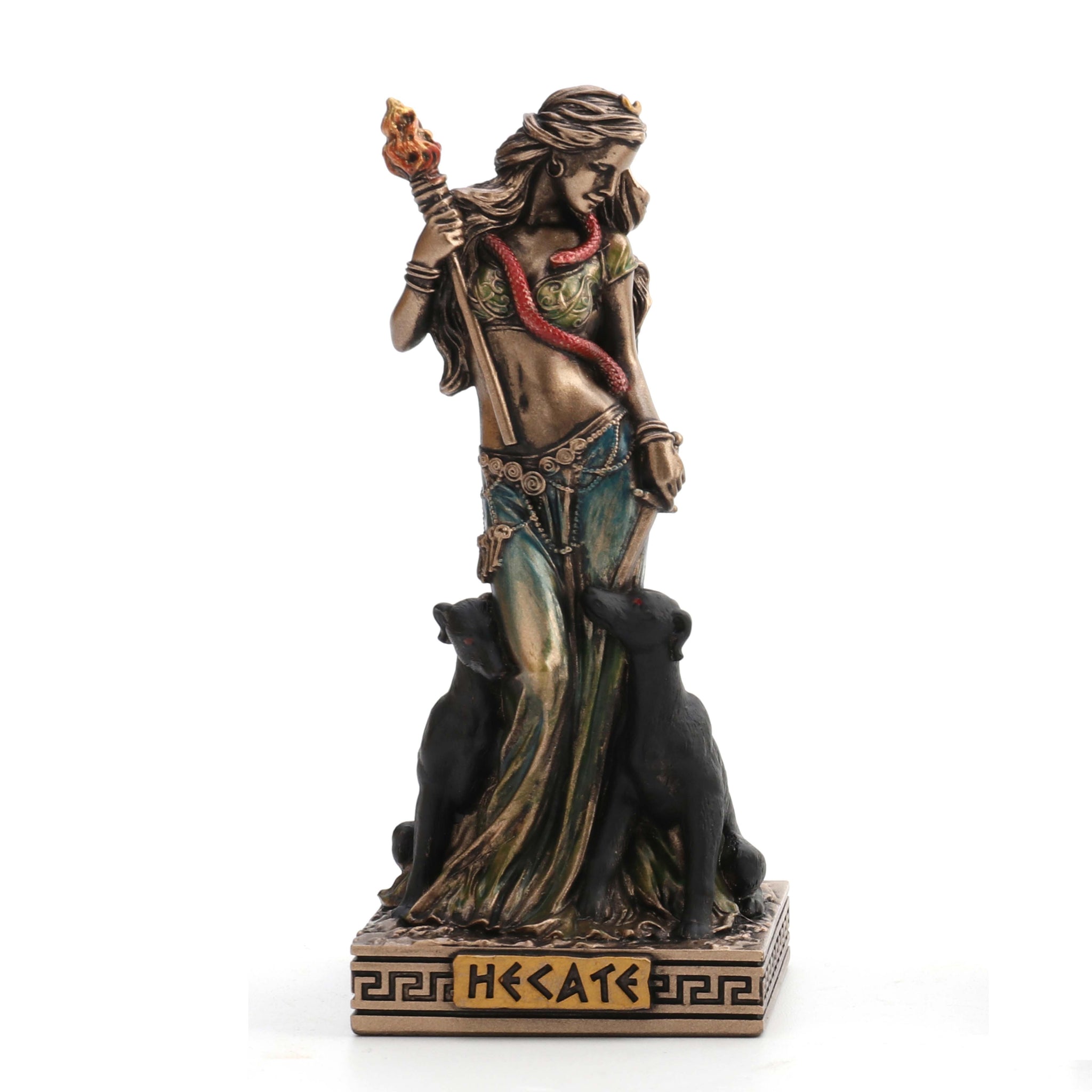 Small Greek Hecate Goddess Of Magic Statue -Gold Finish - Asheville ...