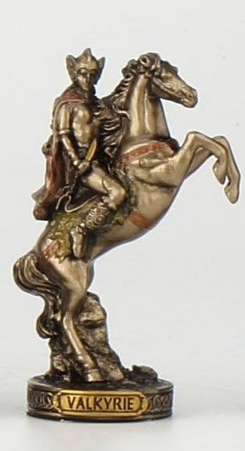 Small Norse Valkyrie Statue - Gold Finish - Asheville Pagan Supply